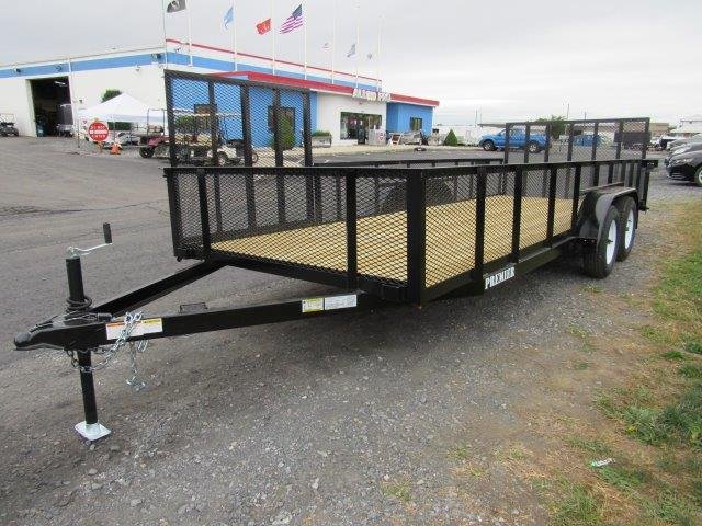 Premier 7 x 20 Landscape Utility Trailer – Mesh Sides & ATV Gate - Lone ...